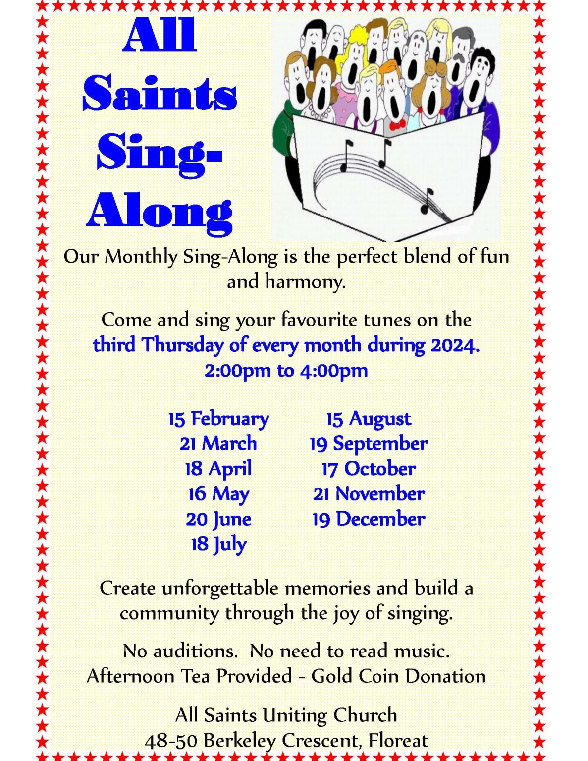 All Saints Sing-Along – Uniting Church Western Australia