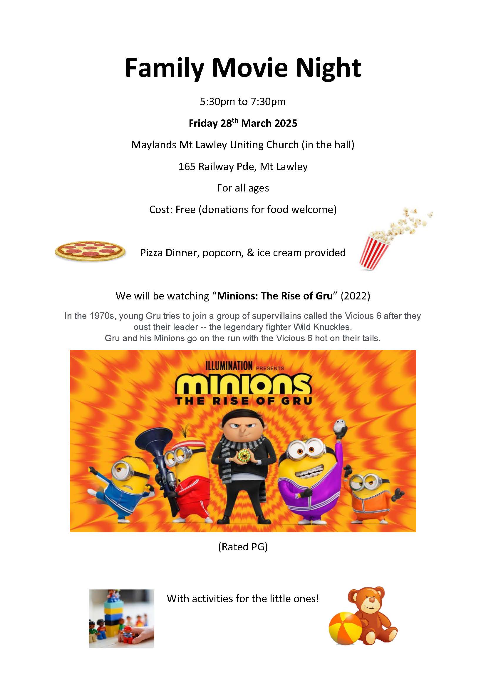 Family Movie Night – Uniting Church Western Australia