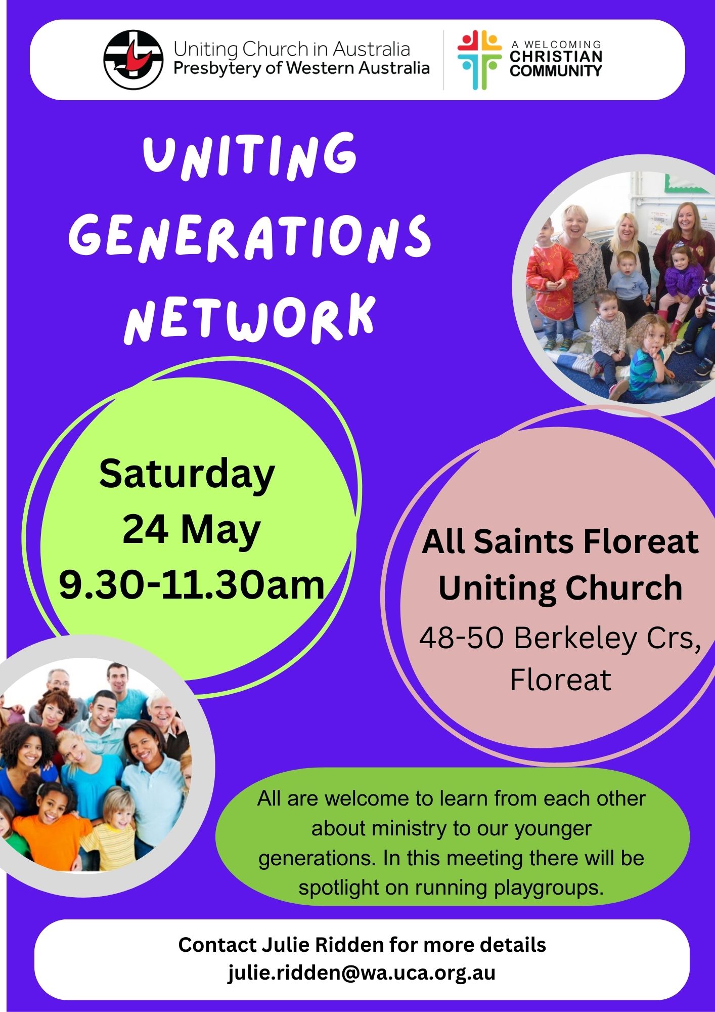 Uniting Generations Network Meeting – Uniting Church Western Australia