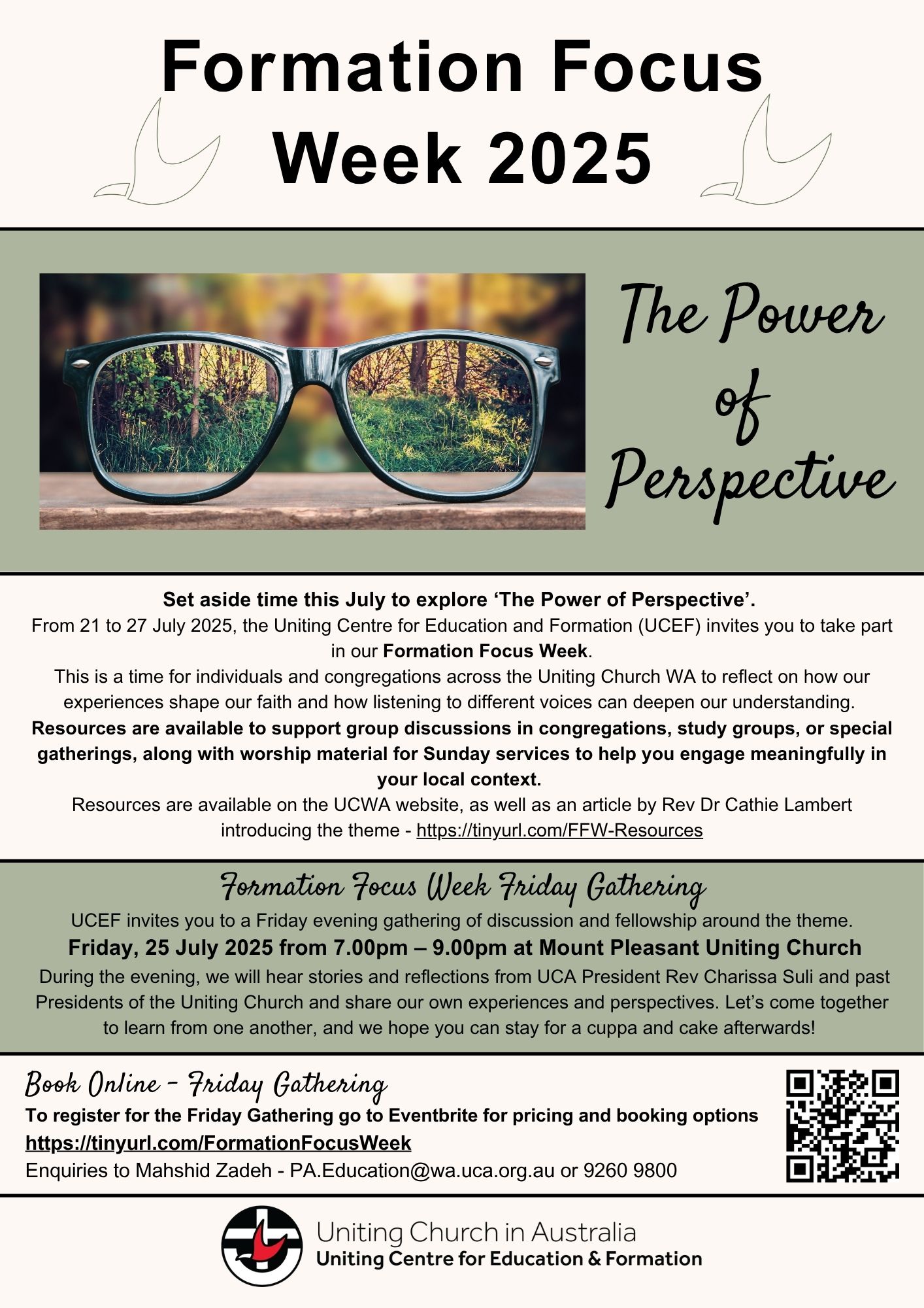 Formation Focus Week - 21 to 27 July - Uniting Church Western Australia