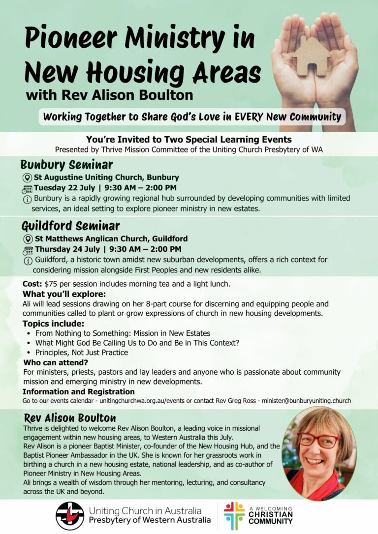 Pioneer Ministry in New Housing Areas – Guildford Seminar – Uniting ...